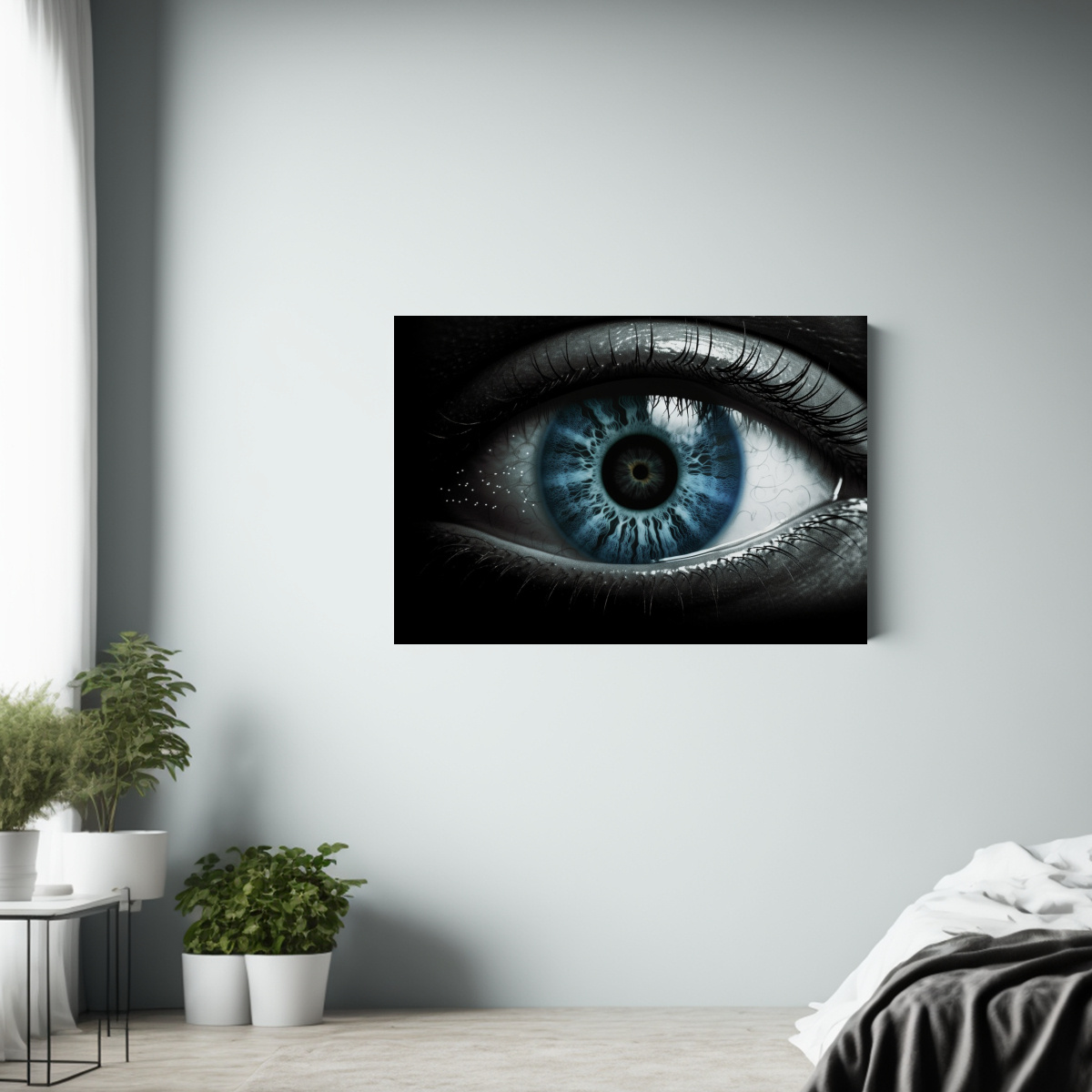 Cuadro Decorativo Fine Art Inspirador Motivo Ojo Humano Escaneado Por ...