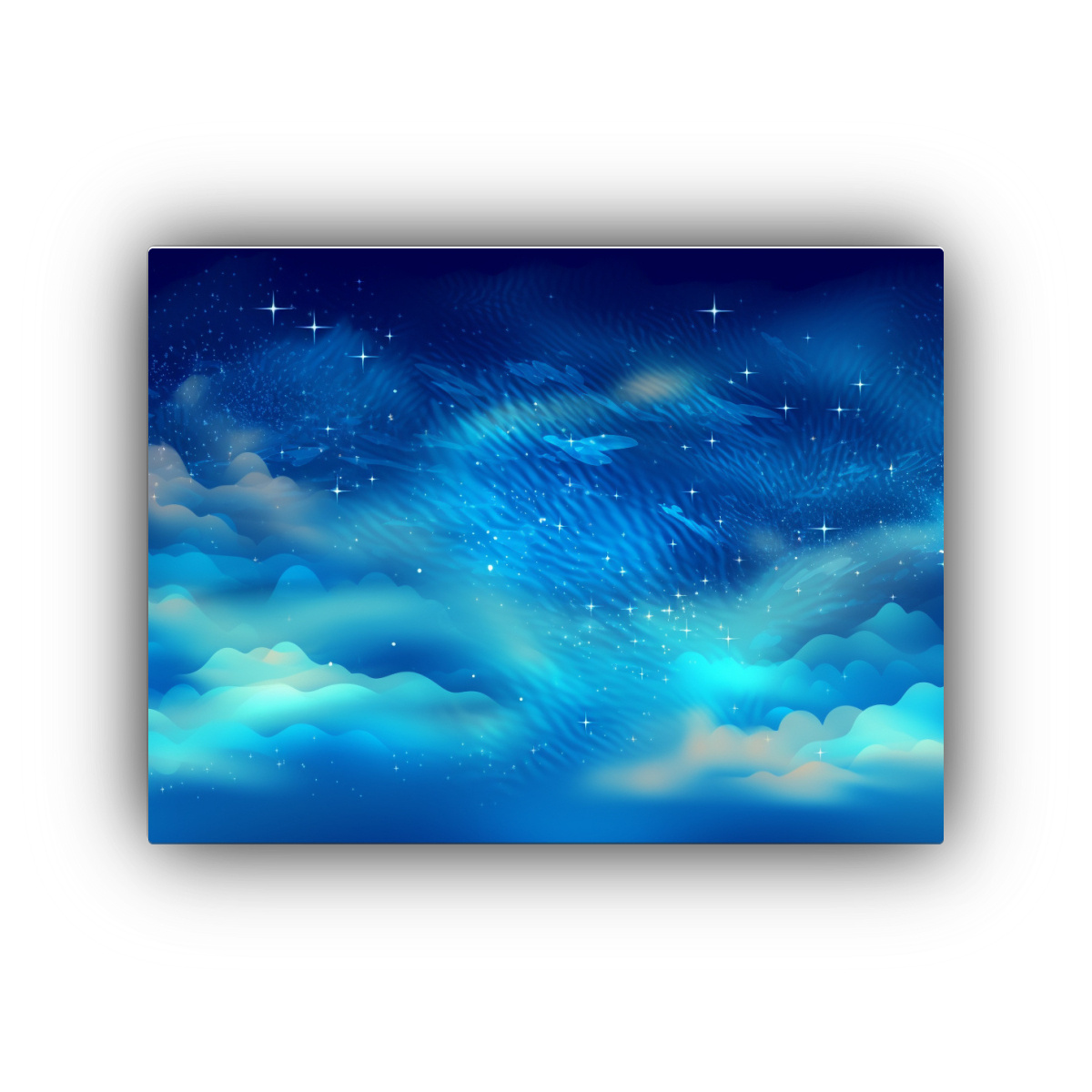 Cuadro Decorativo Minimalista De Cielo Abstracto En Lienzo - DecoCuadros