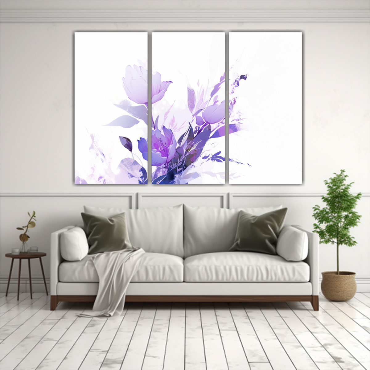 Cuadros Decorativos Morado Y Blanco - Compra Online | DecoCuadros