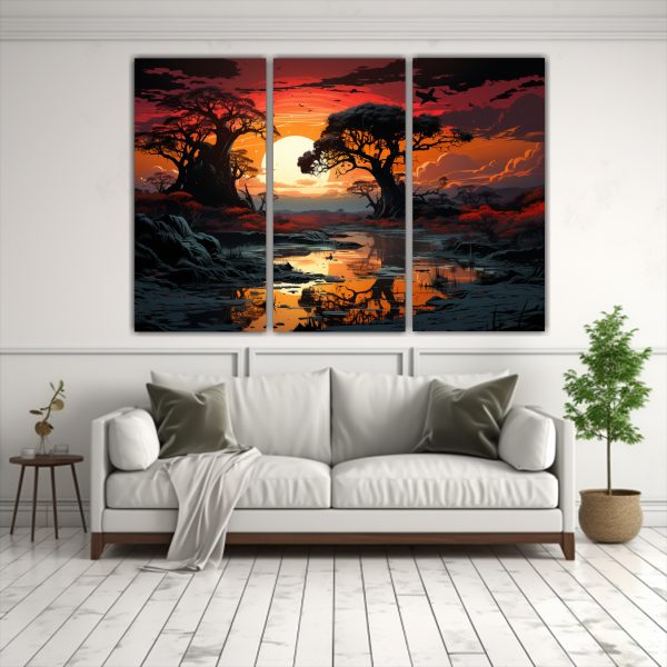 Cuadro Decorativo Savanna Desert Neo-noir - DecoCuadros