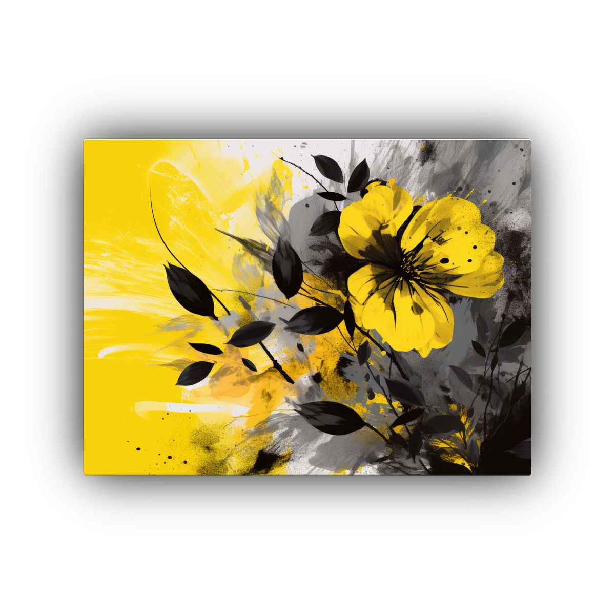 Cuadros Vintage Amarillo Y Negro: Atmosfera Neo-noir - Decocuadros