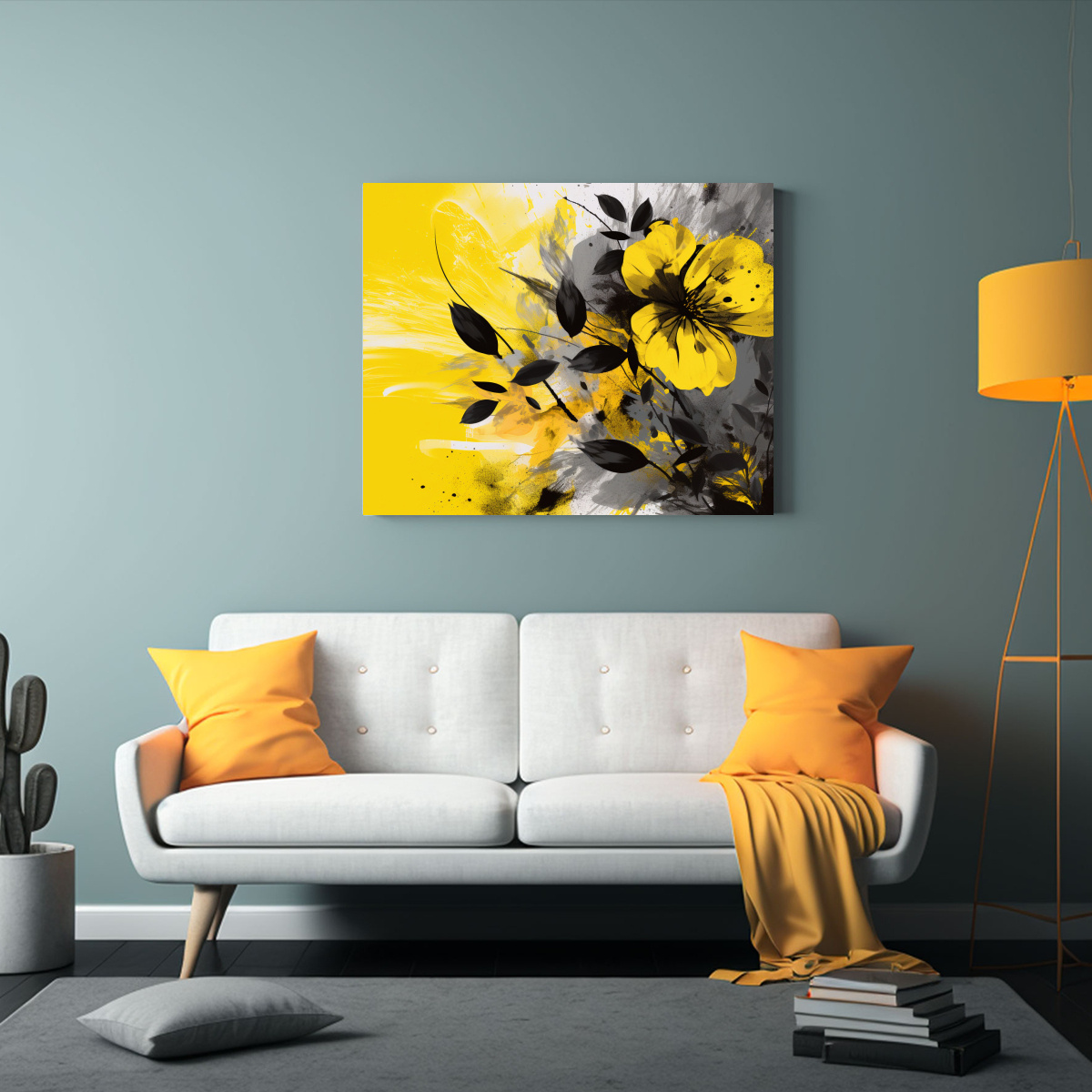 Cuadros Vintage Amarillo Y Negro: Atmosfera Neo-noir - Decocuadros