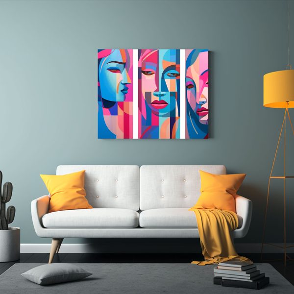 Conjunto De 4 Cuadros Abstractos Vanguardistas - DecoCuadros
