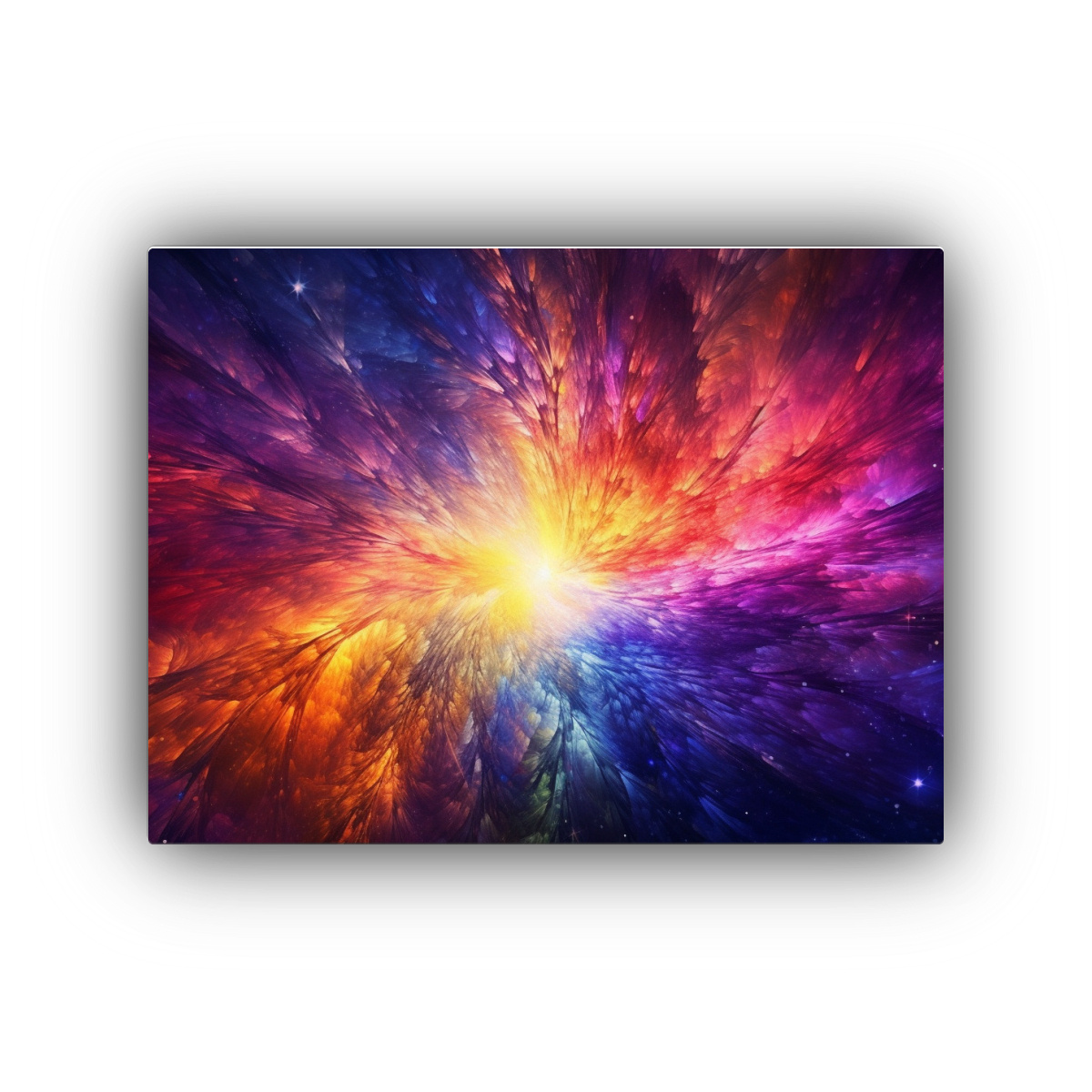 Cuadro Abstracto Celestial Vanguardia Majestuoso Burst, Universo Cool ...