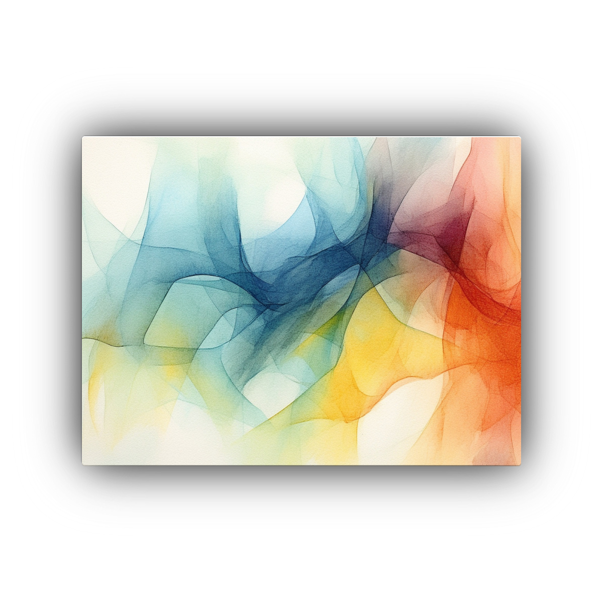 Cuadro Abstracto En Lápiz: Transición De Degradado En Arte Decorativo - Decocuadros