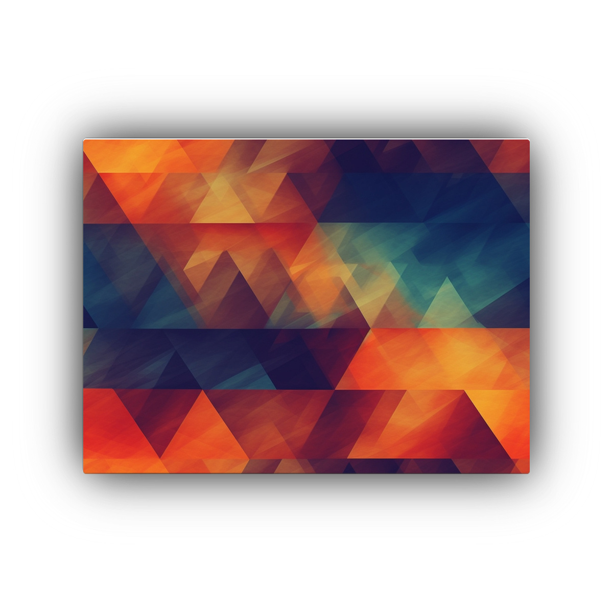 Cuadro Abstracto Intenso Triangular - DecoCuadros