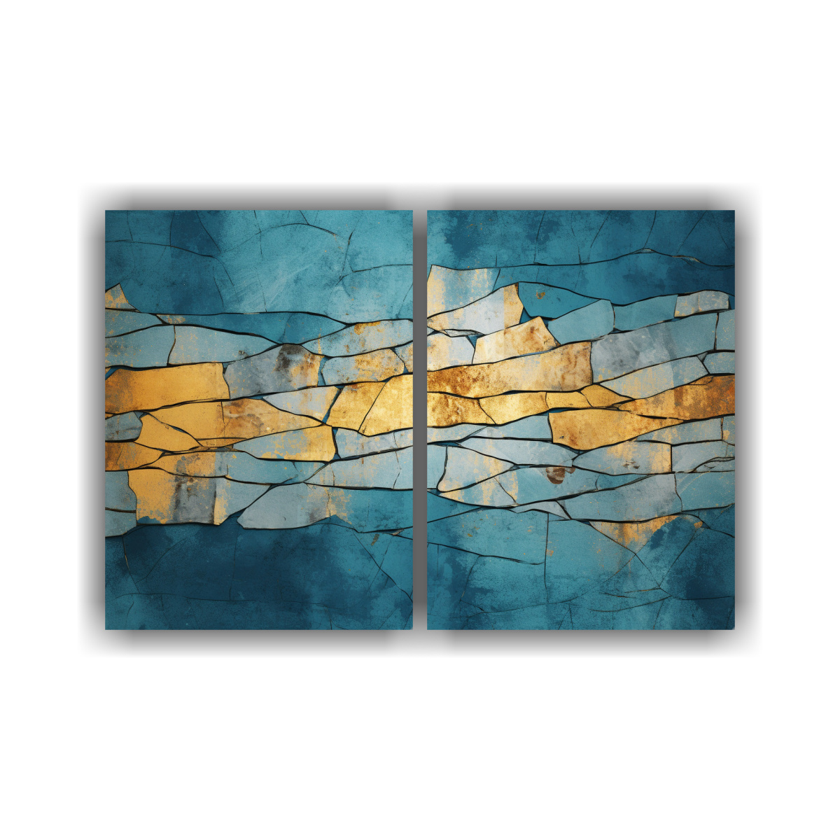 Cuadro Decorativo Rayas Azules Sobre Fondo Azul - ¡Compra Ahora En ...