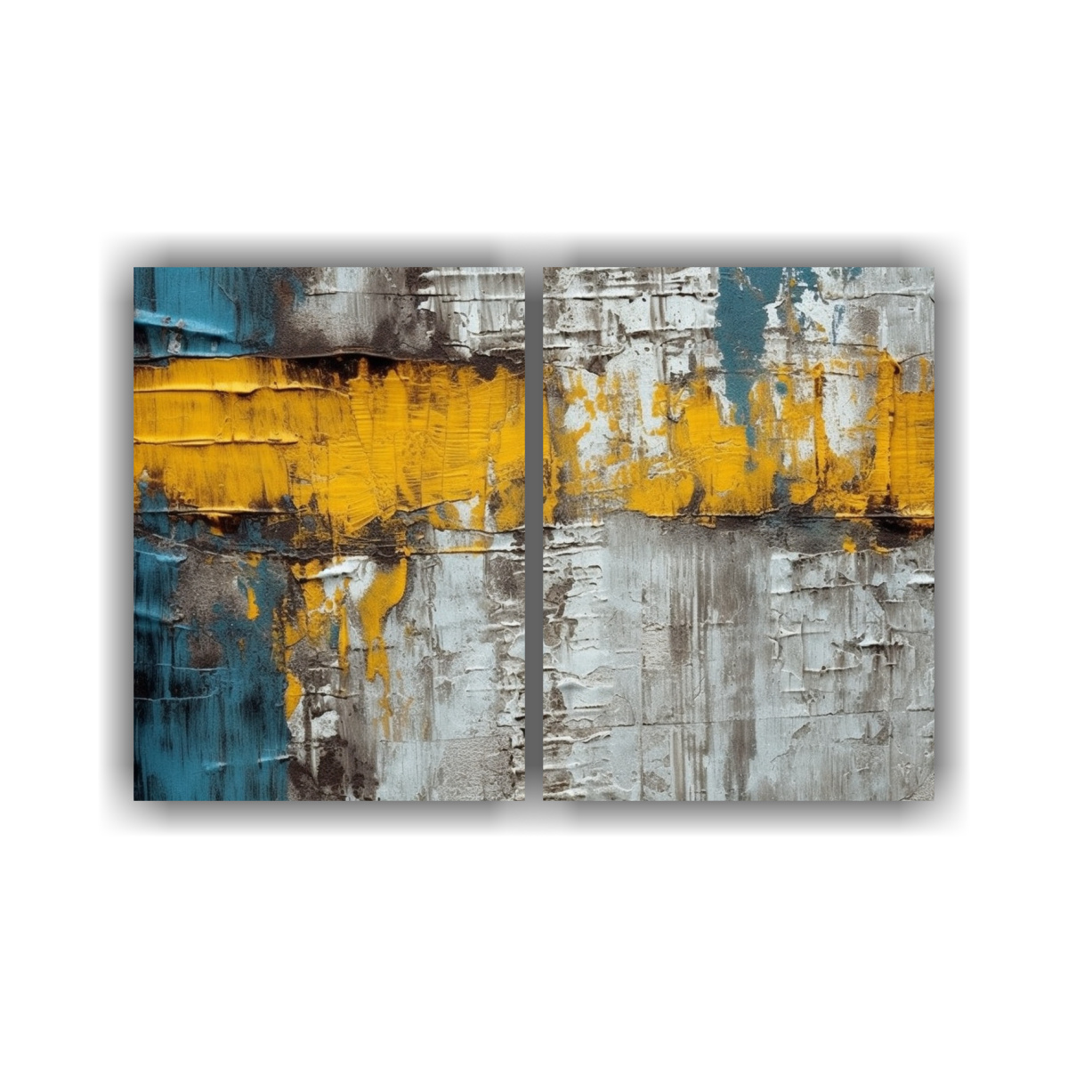 Cuadro Moderno Con Pintura Dorada Y Amarilla En Estilo Decorativo - DecoCuadros