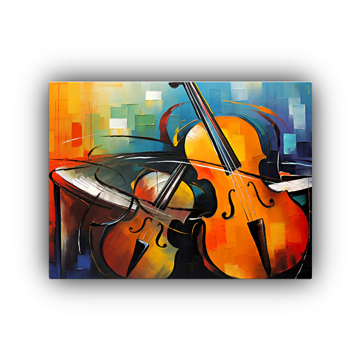 Cuadro Moderno De Líneas Finas, Cultura Musical En DecoCuadros