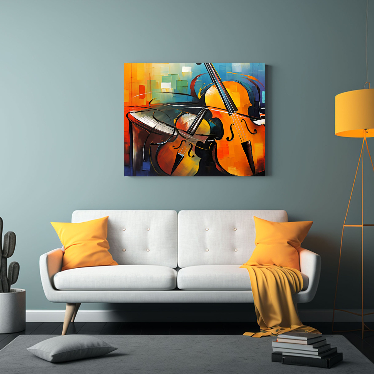 Cuadro Moderno De Líneas Finas, Cultura Musical En DecoCuadros