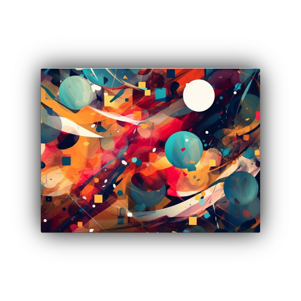 Cuadro Abstracto Colorido KiniMiri Para Decoración Moderna - Decocuadros