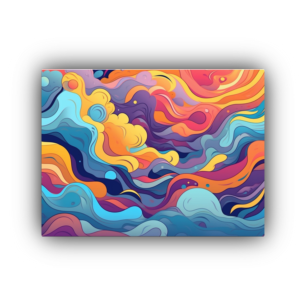 Cuadro Acuarela Estilo Cartoon Para Decoración De Ambiente - Decocuadros