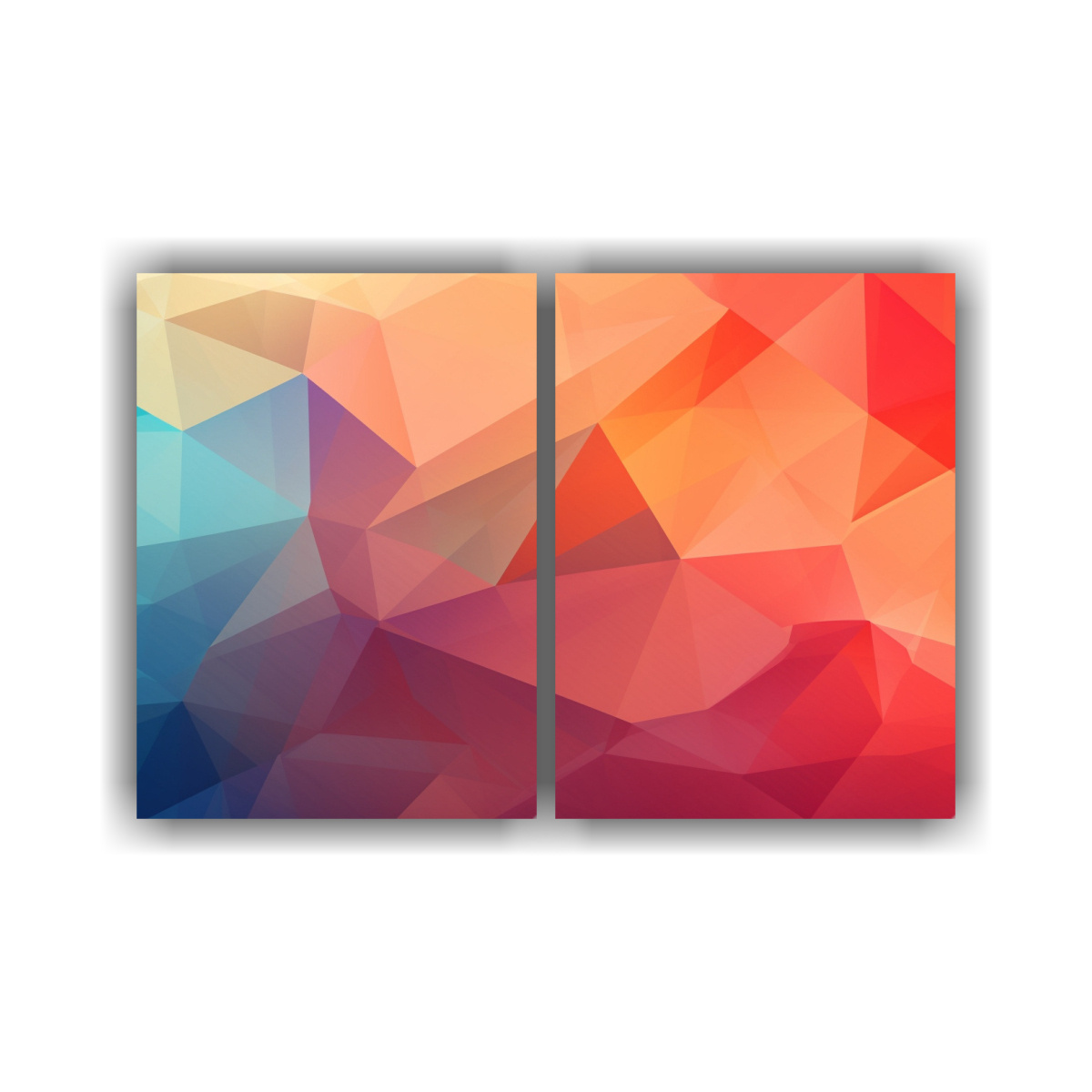 Cuadros Decorativos Minimalistas Estilo Poligonal Para Fondo De ...