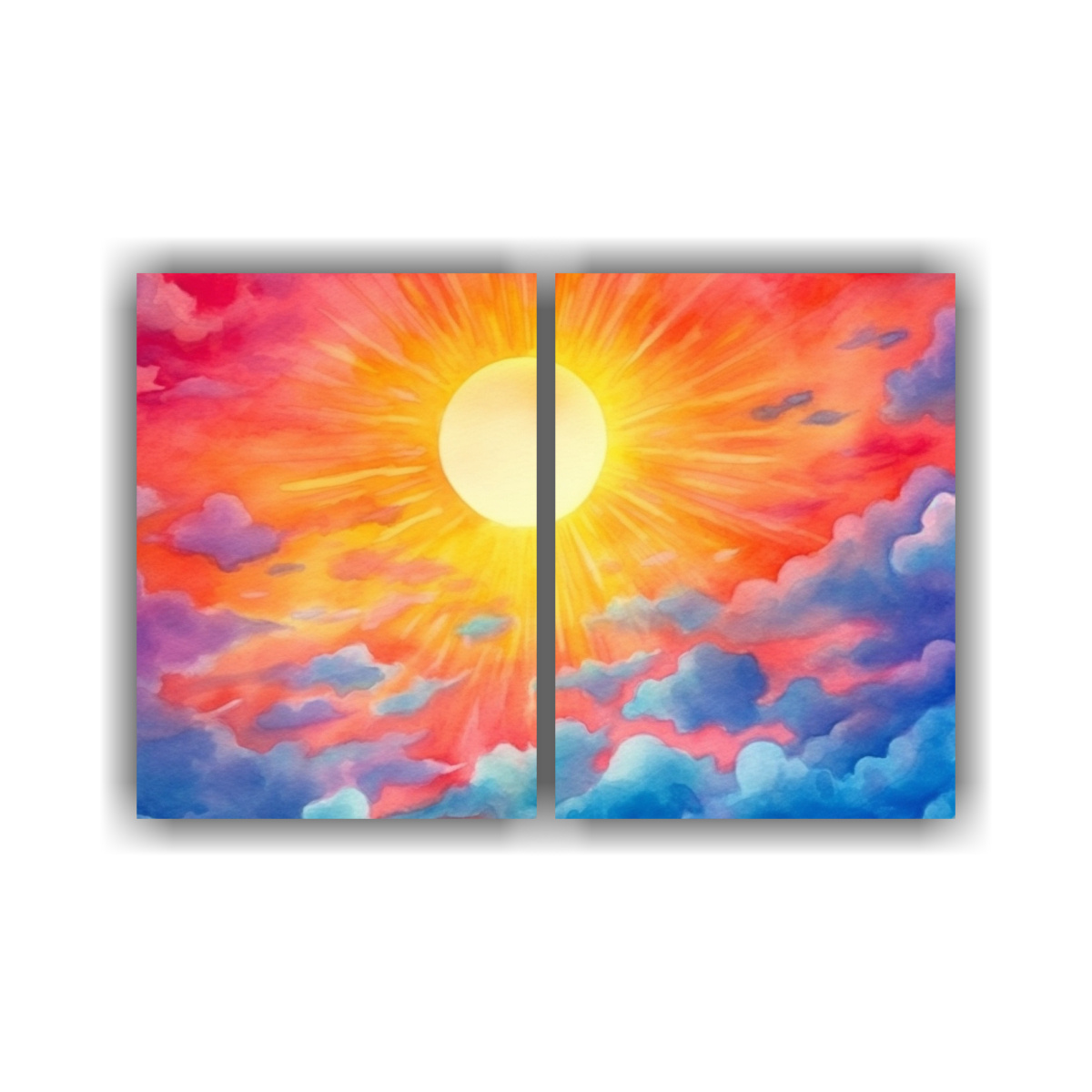 Cuadro Abstracción Visual Brillante Y Colorido - DecoCuadros