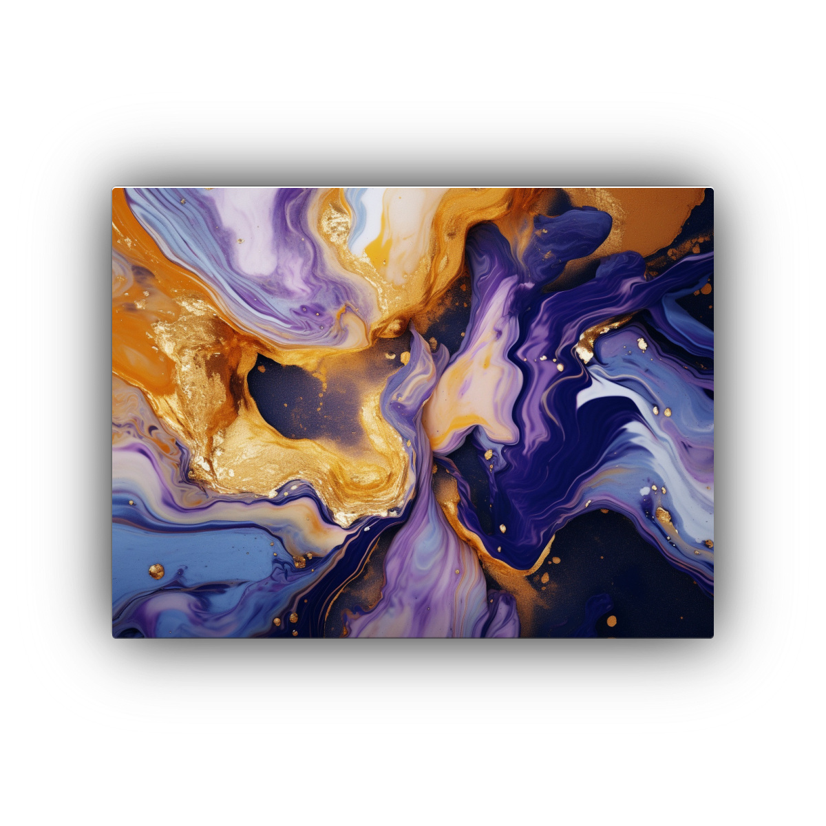 Cuadro Fondo Mármol Abstracto Y Dorado Colección Salvia - DecoCuadros