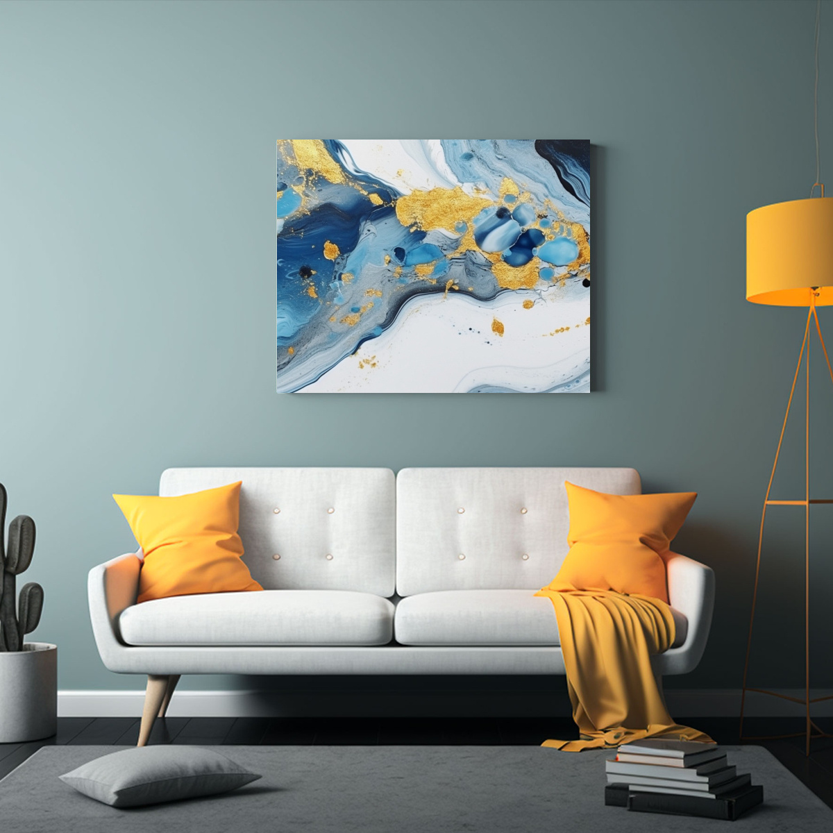 Cuadro Abstracto De Mármol En Acrílico - DecoCuadros