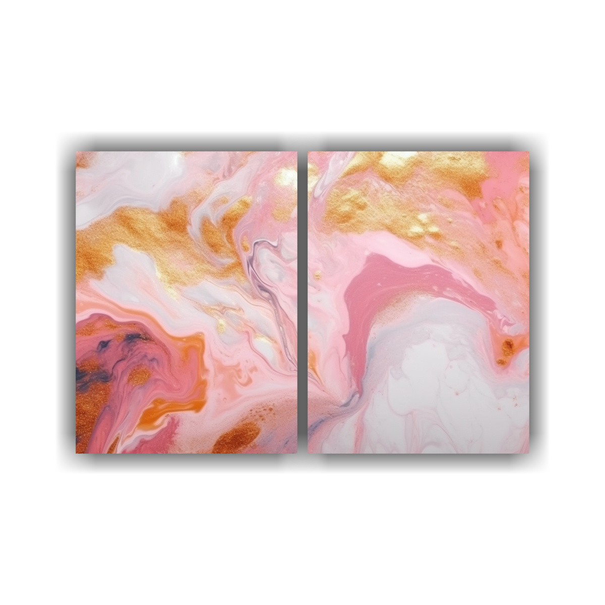 Cuadro Abstracto De Mármol Líquido - DecoCuadros