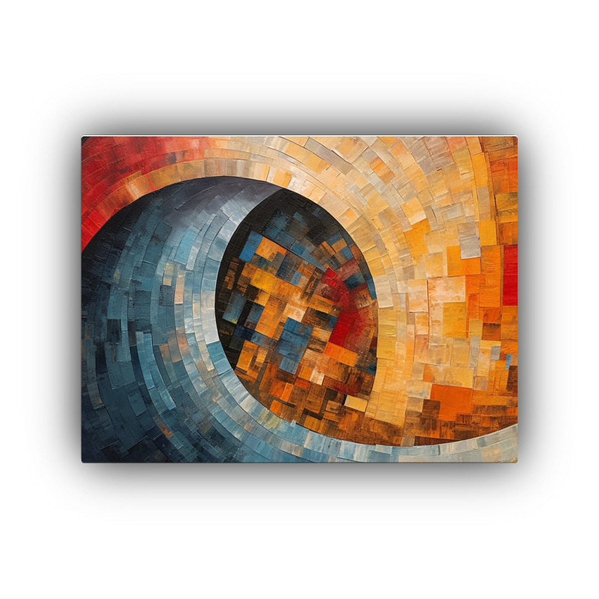 Cuadro Abstracto Minimalista: Riqueza Visual En Acrílico - Decocuadros