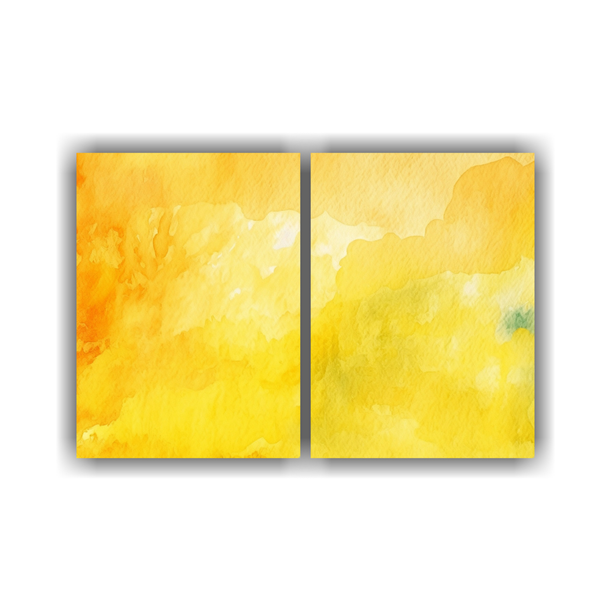 Cuadro Decorativo Amarillo En Acuarela - DecoCuadros