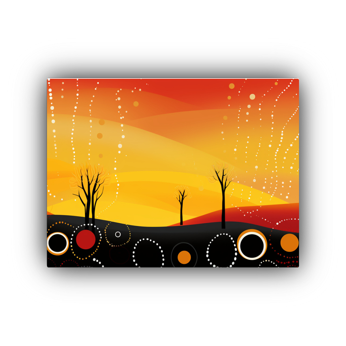 Cuadro Decorativo Aborigen Dreamtime En Tela De Alta Calidad - Decocuadros