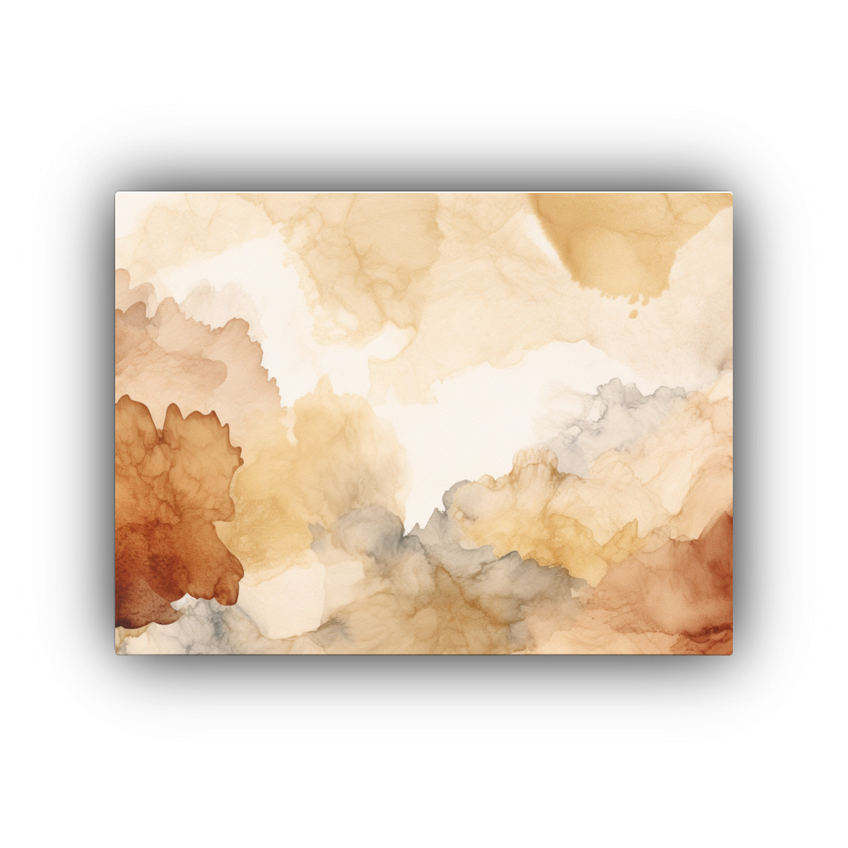 Cuadro Colores Equilibrio Watercolour Beige Background - DecoCuadros
