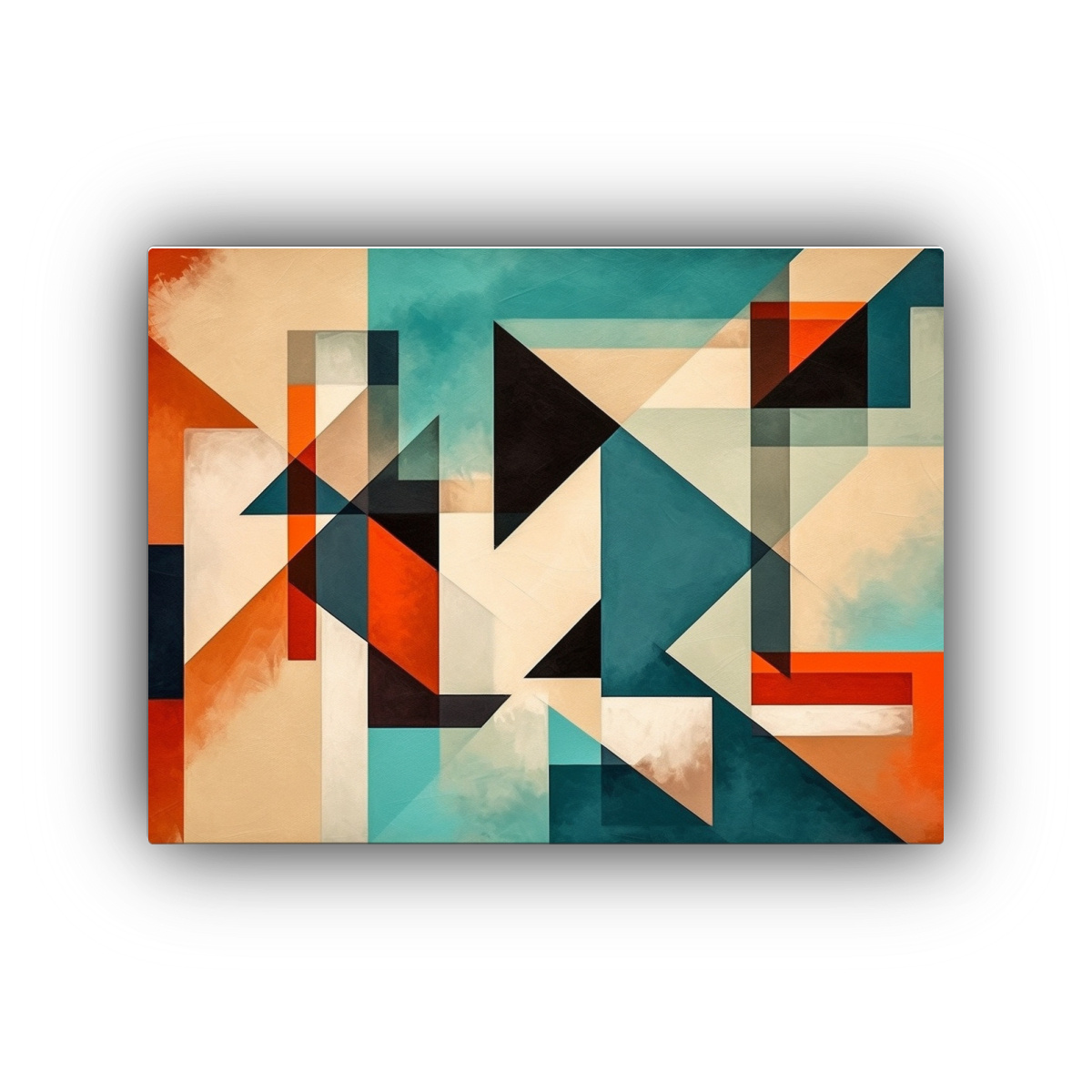 Cuadro Decorativo Minimalista Abstracto Geométrico En Bastidor - DecoCuadros