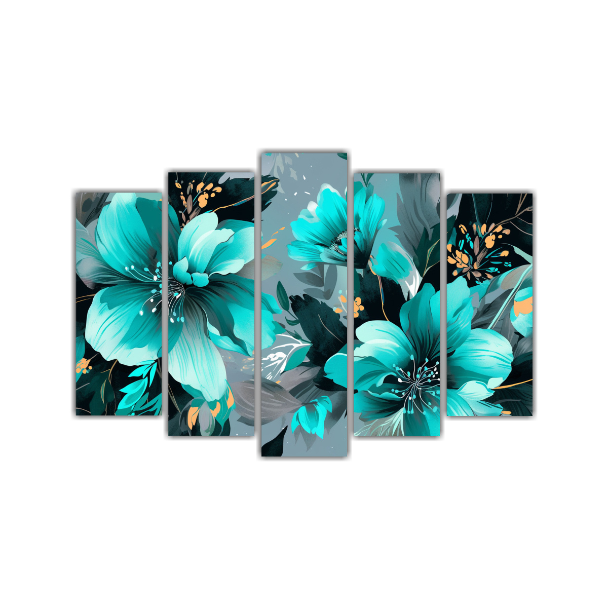 Arte De Pared Juvenil En Turquesa Y Azul | DecoCuadros