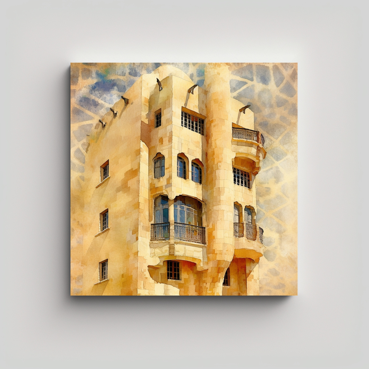 Cuadro Decorativo Intenso Estilo Surrealista Gaudi - DecoCuadros