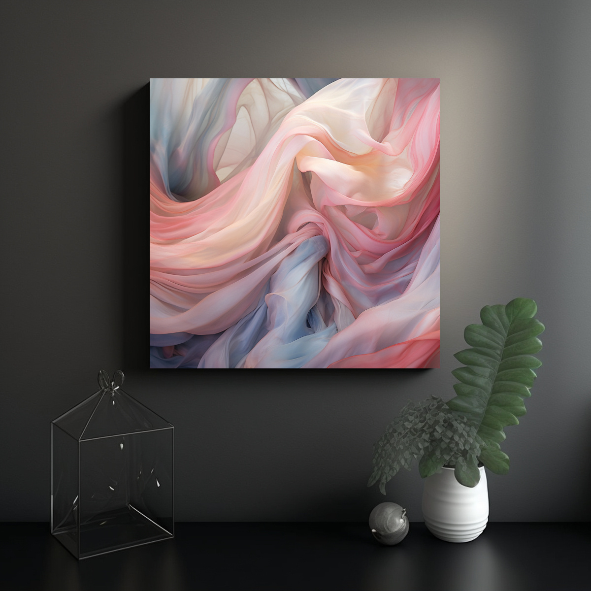 Cuadro Abstracción Pop Art Acuática En Tela De Alta Calidad - DecoCuadros