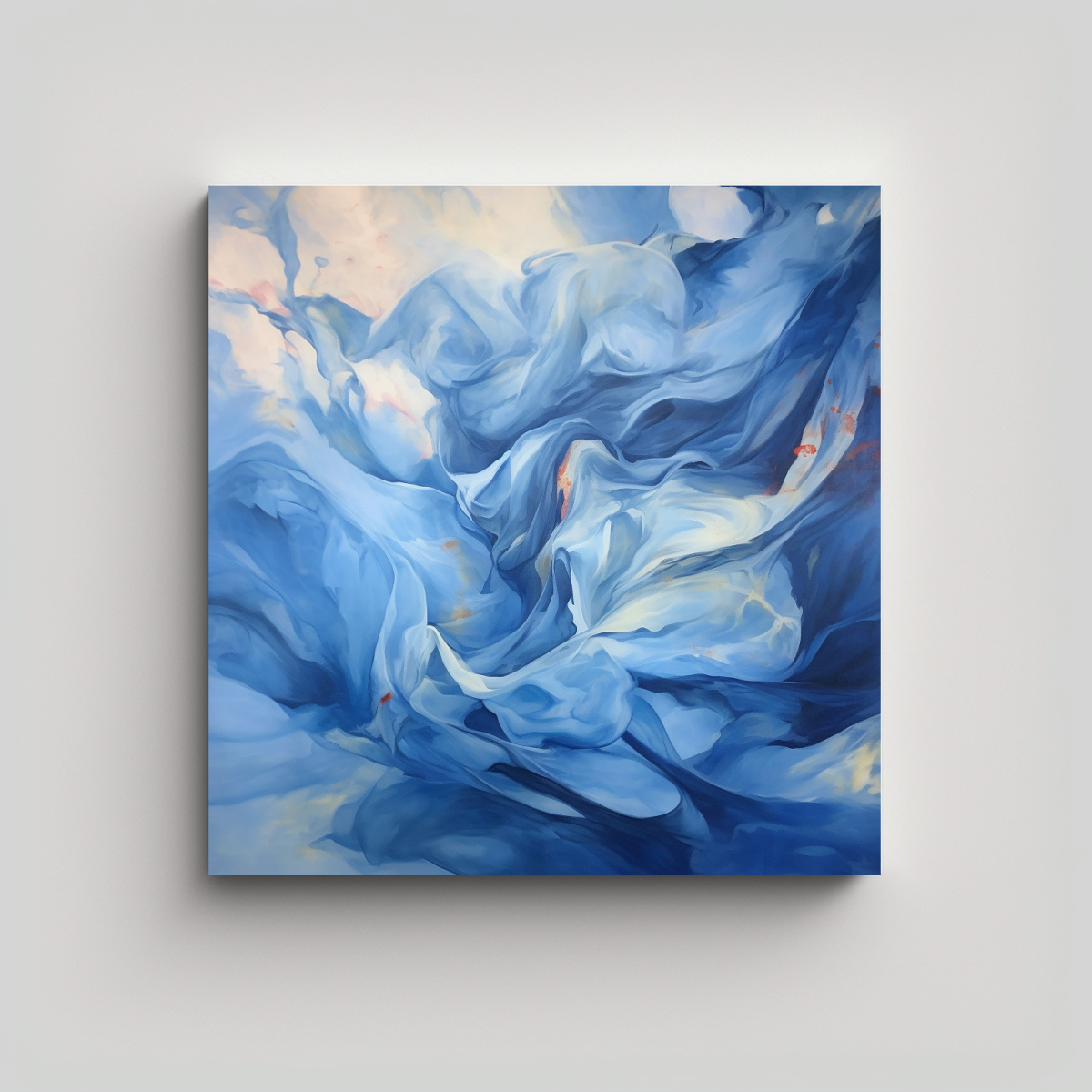 Cuadro Abstracto Azul Cielo Viento Positivo - DecoCuadros