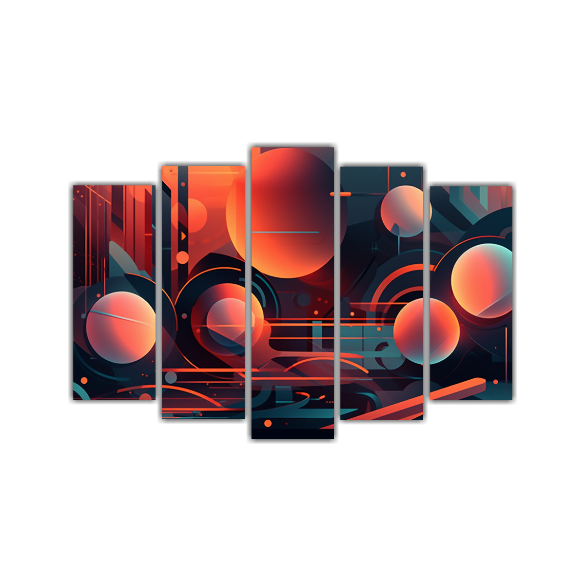 Cuadro Abstracto Inspirado En Vanguardia Futurista - ¡Compra Ahora! - Decocuadros