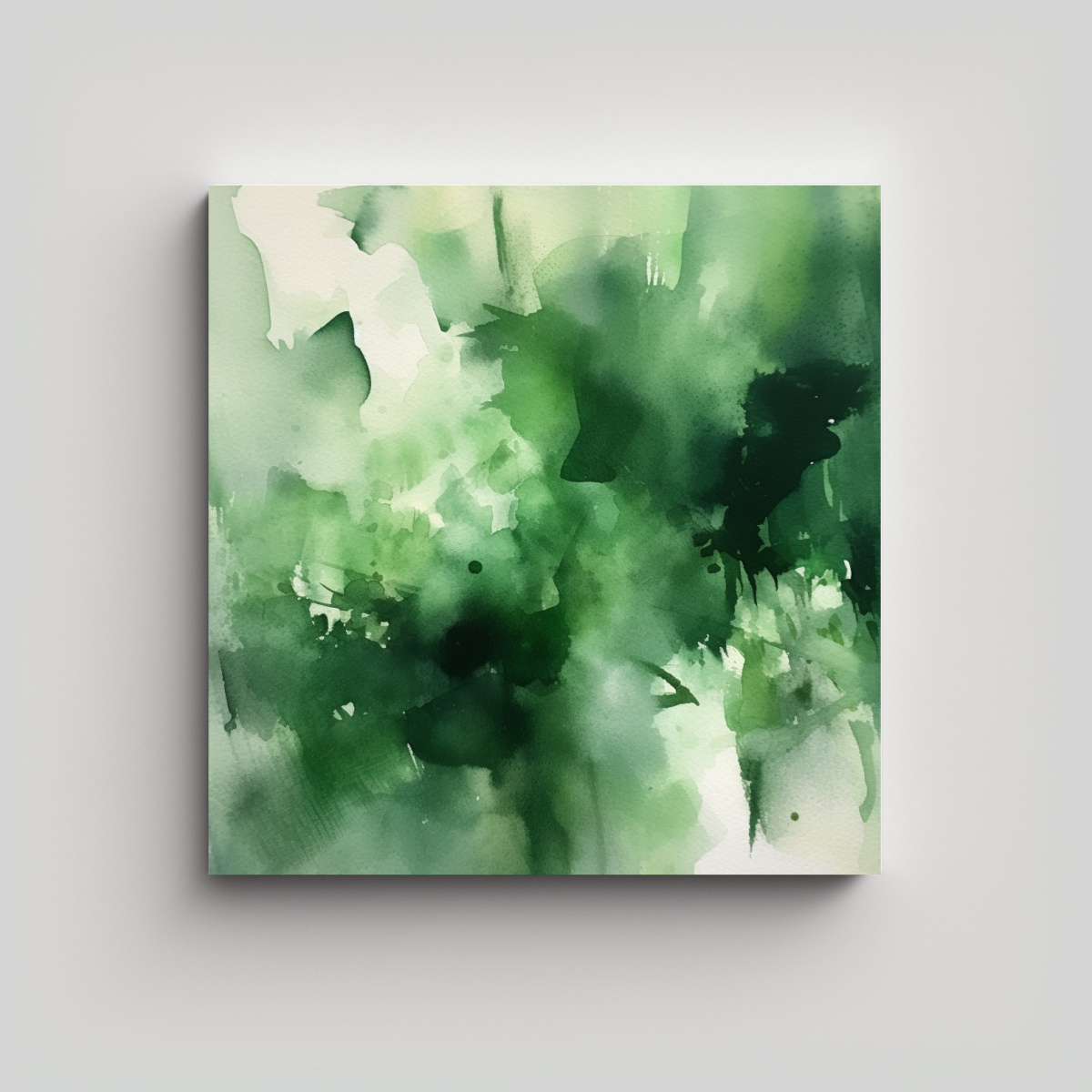 Cuadro Abstracto Verde Oscuro - DecoCuadros