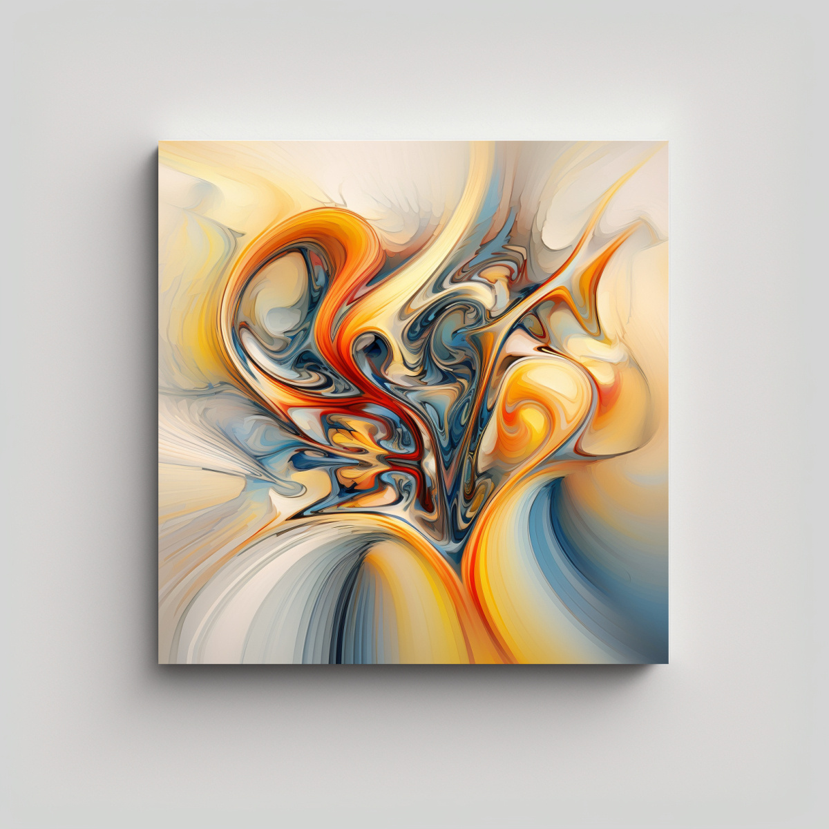 Cuadro Abstracto Rectangular Intensamente Fusionado Para Decoración De ...