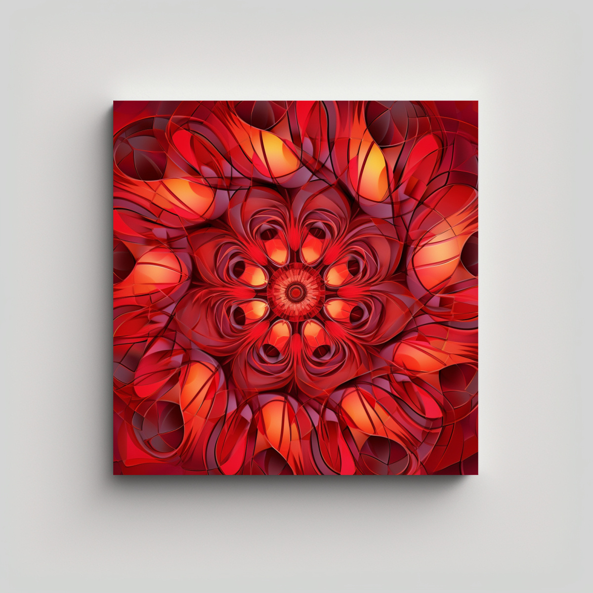 Cuadro Abstracto Rojo Minimalista - ¡Decora Con Estilo! - Decocuadros