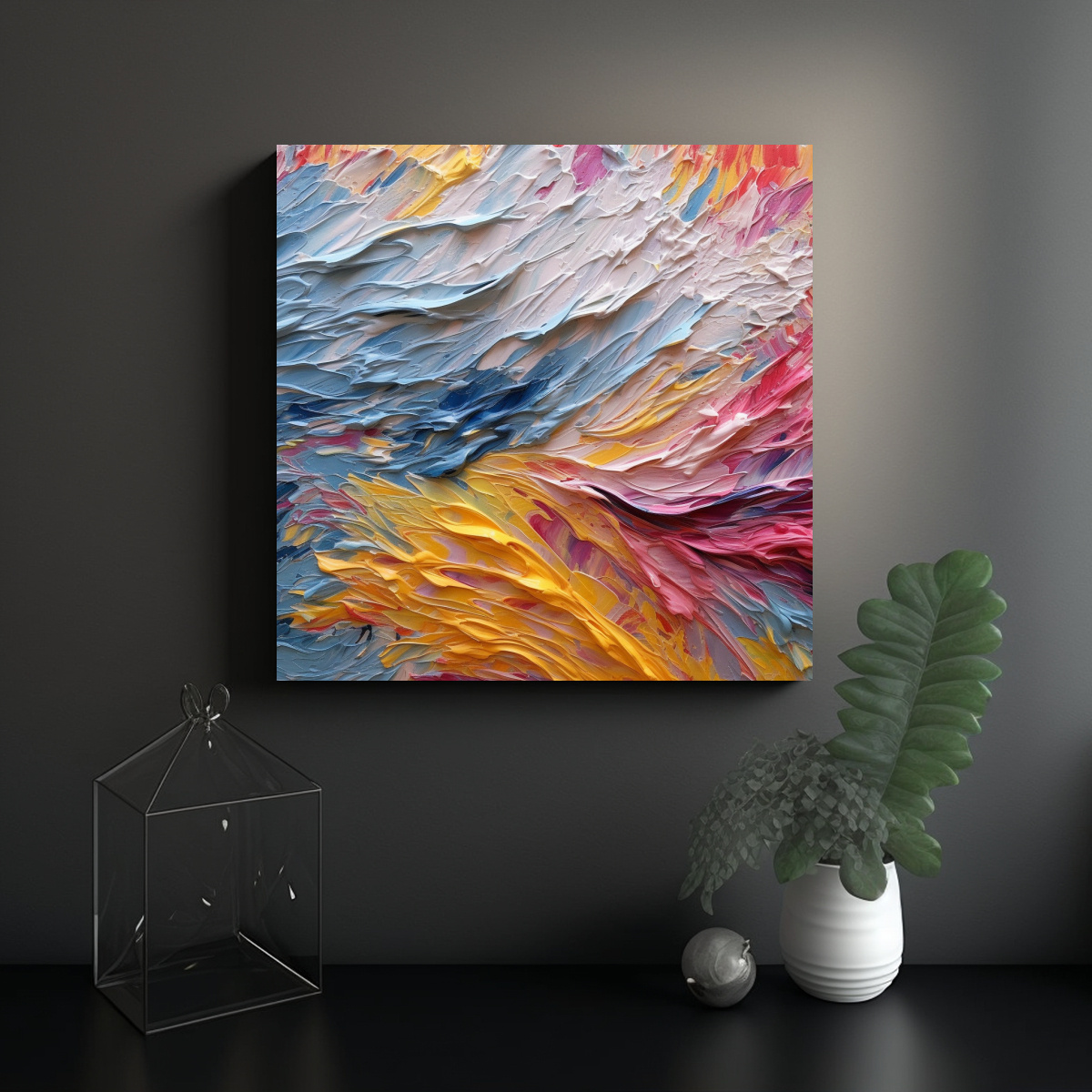 Cuadro Abstracto Textura Alta Calidad Para Decoración - Decocuadros