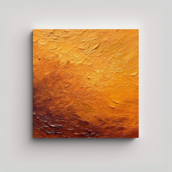Cuadro Arte Pared Estilo Van Gogh En Fondo Marrón Textura Estilo óleo ...