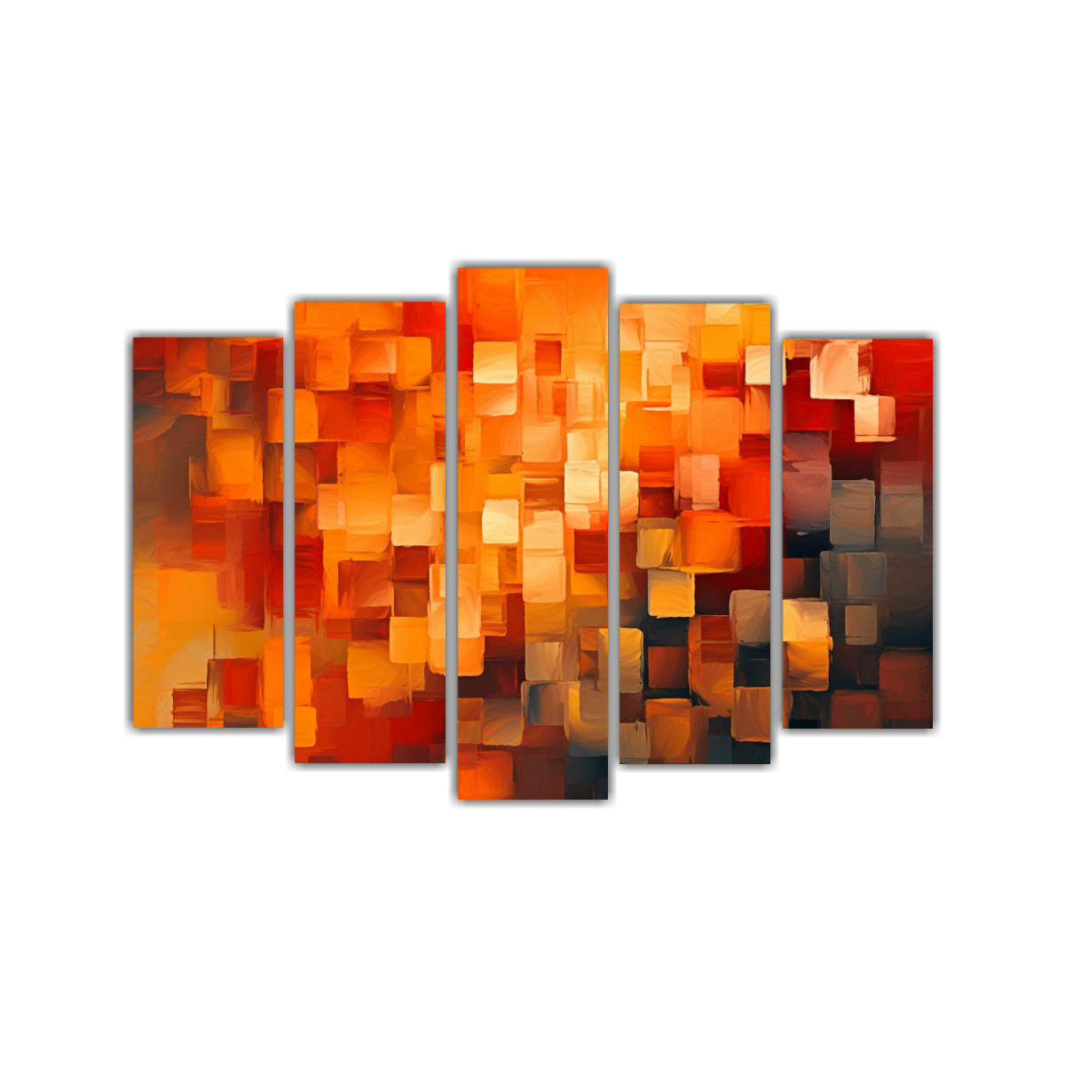 Cuadro Arte Pared Expresivo Naranja - DecoCuadros