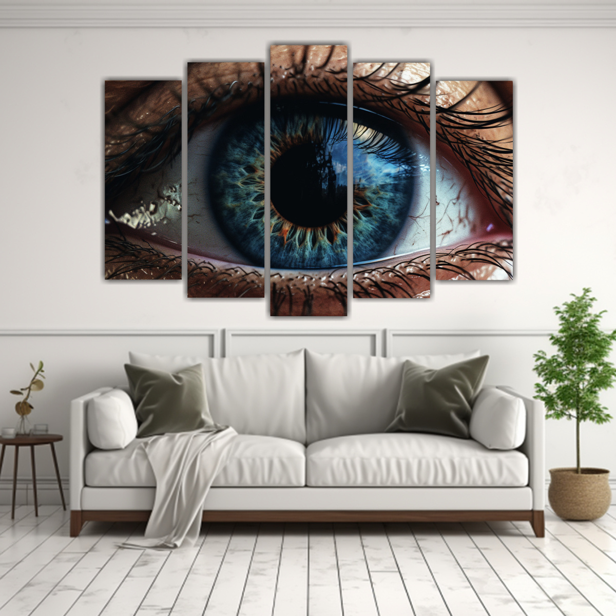 Cuadro De Lienzo Con Ojo Humano En Estilo Visual Inspirador - DecoCuadros