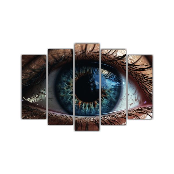 Cuadro De Lienzo Con Ojo Humano En Estilo Visual Inspirador - DecoCuadros