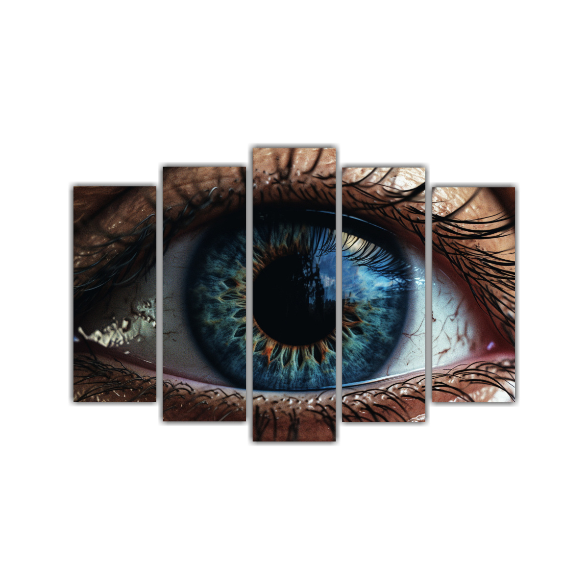 Cuadro De Lienzo Con Ojo Humano En Estilo Visual Inspirador - DecoCuadros