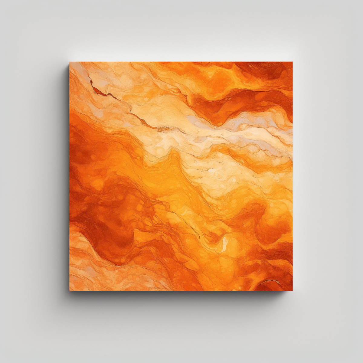 Cuadro Decorativo Mármol Naranja - DecoCuadros