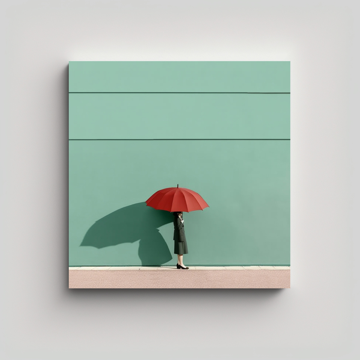 Cuadro Decorativo Minimalista: Retrato Hiperrealista De Mujer En ...