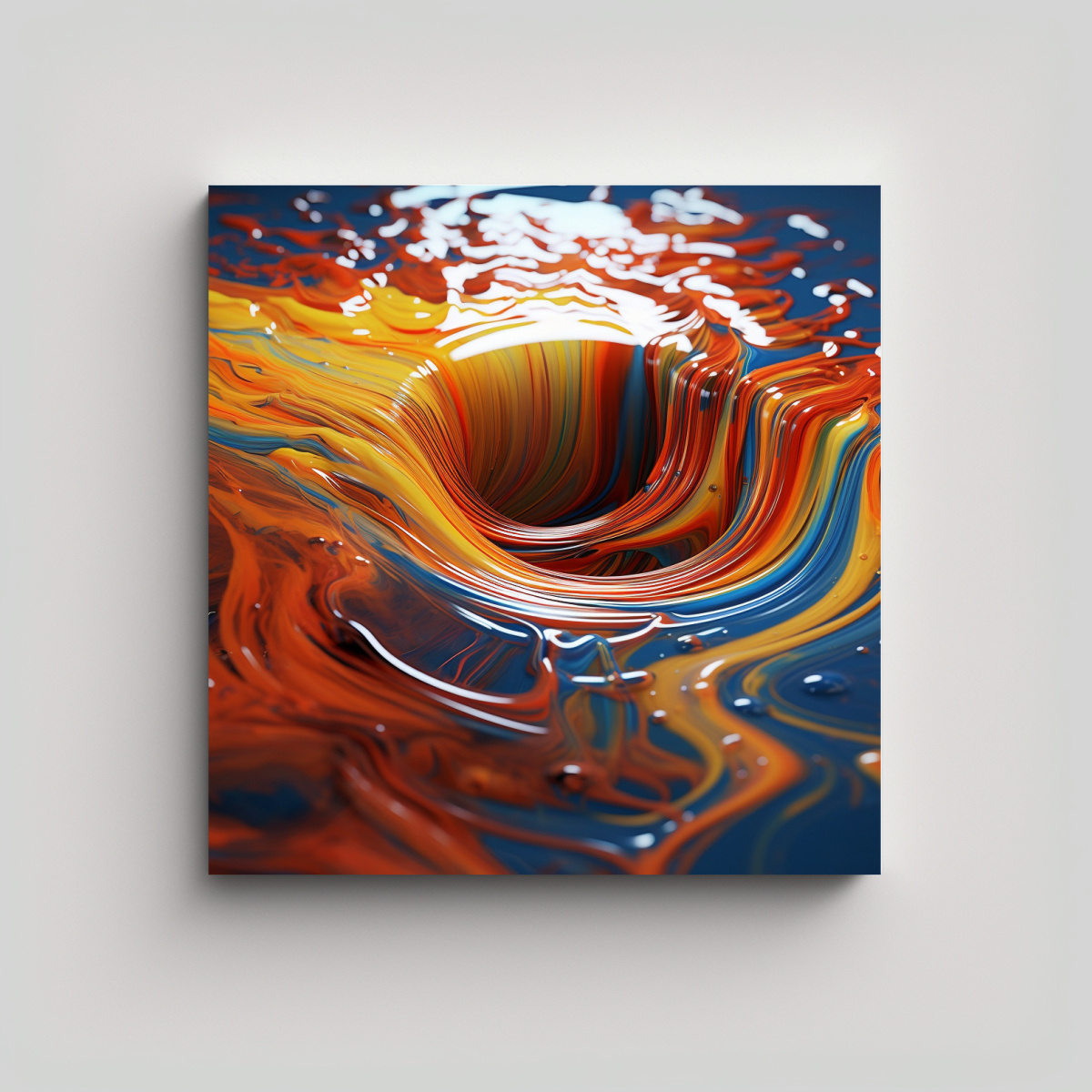 Cuadro En Bastidor Moderno Abstracto Brillante V5 Surrealista - DecoCuadros