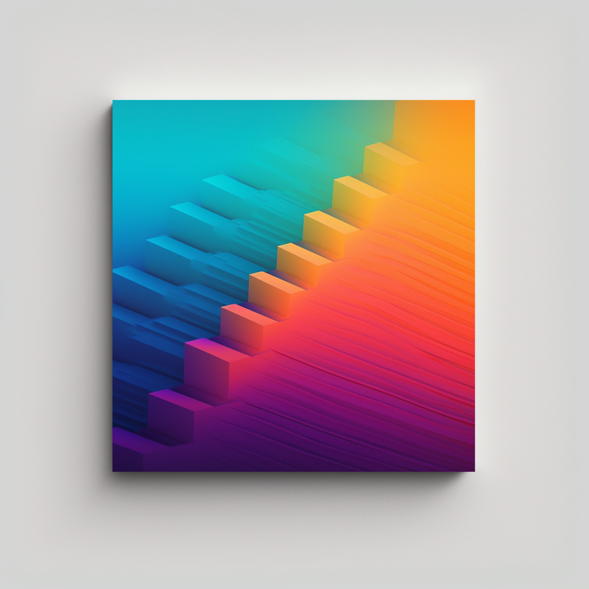 Cuadro Estrellados De Alta Calidad En Gradiente De Color - DecoCuadros