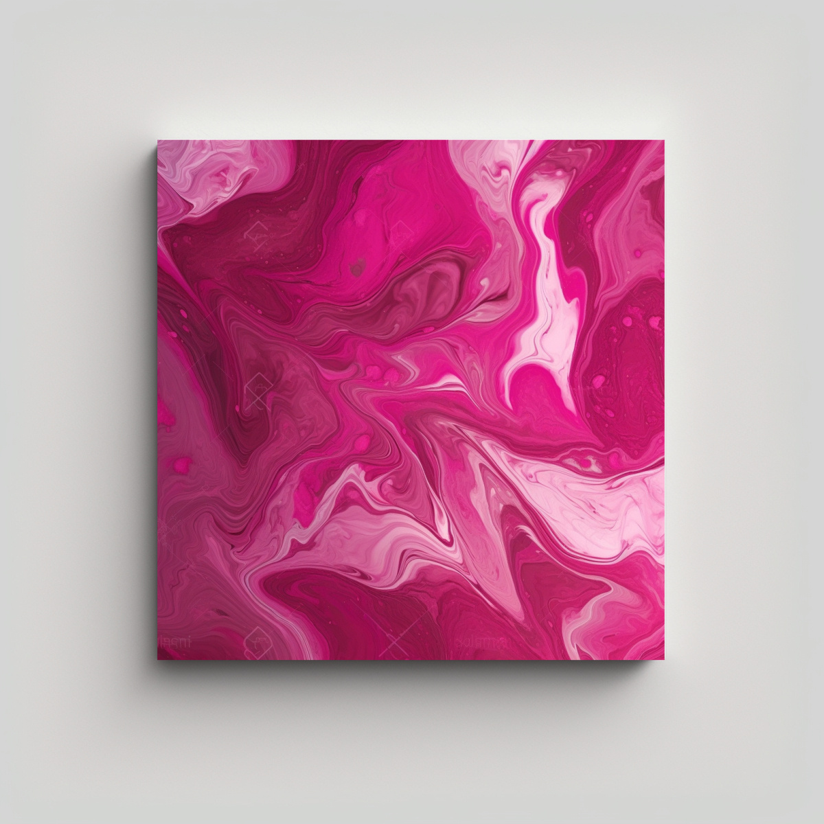 Cuadro Magenta Marble Texture - Composición Equilibrada En Tela De Alta ...