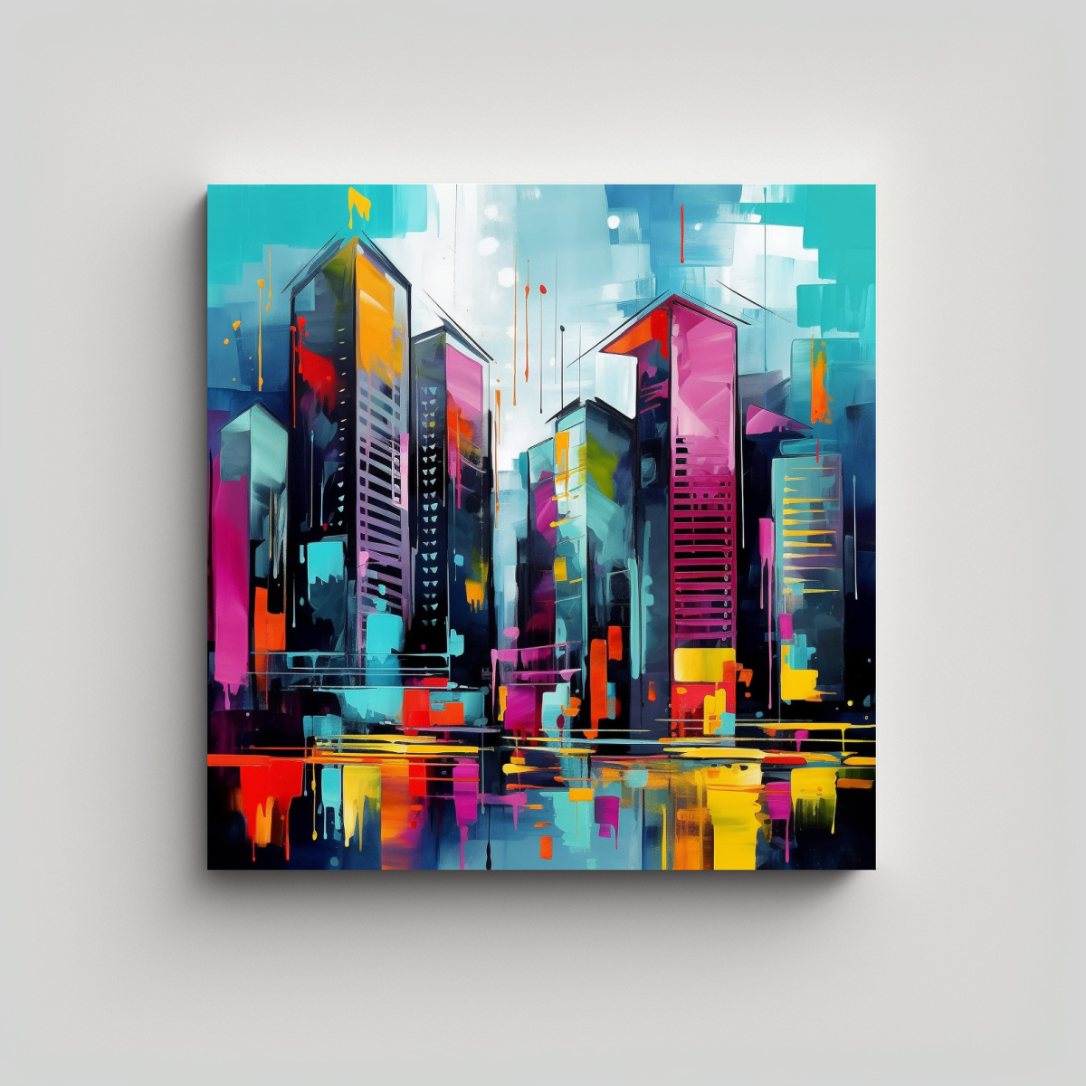 Cuadro Lienzo Naturaleza Urbana Estilo Pop Art Niell - DecoCuadros
