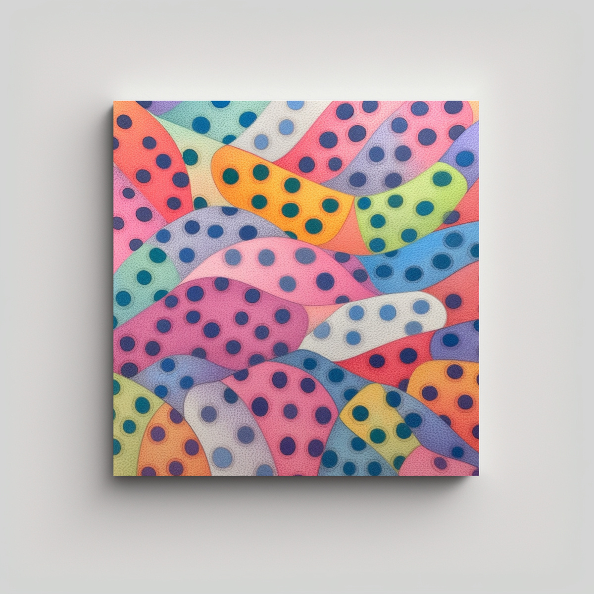 Cuadro Moderno En Tonos Pasteles: Diseño De Gama De Colores - Decocuadros