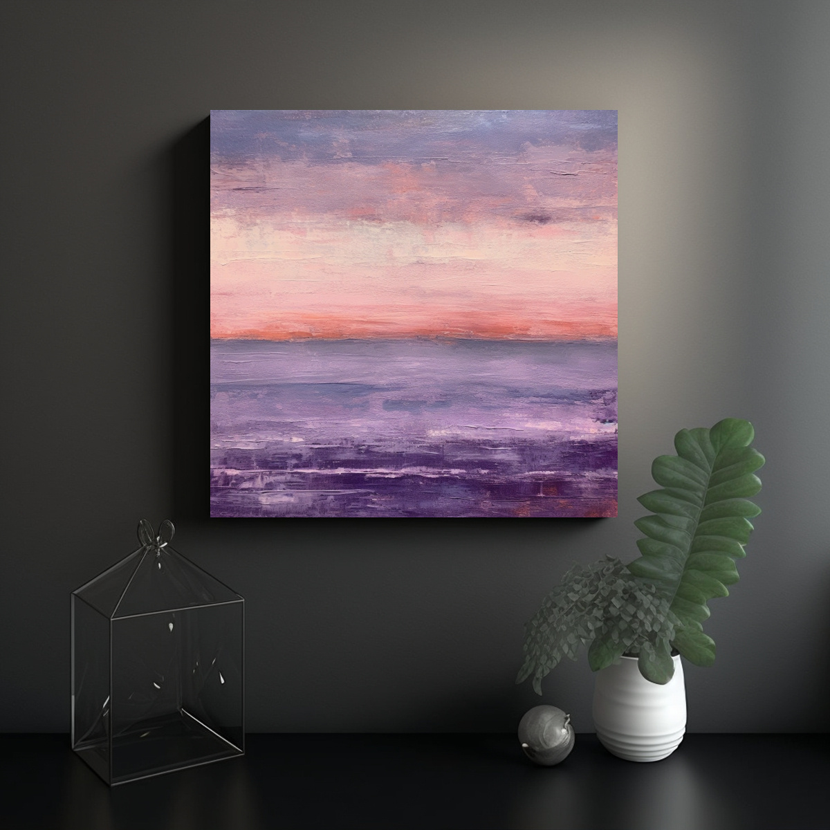 Cuadro Minimalista Moderno: Líneas Finas Y Refinadas En Acrílico Sobre ...