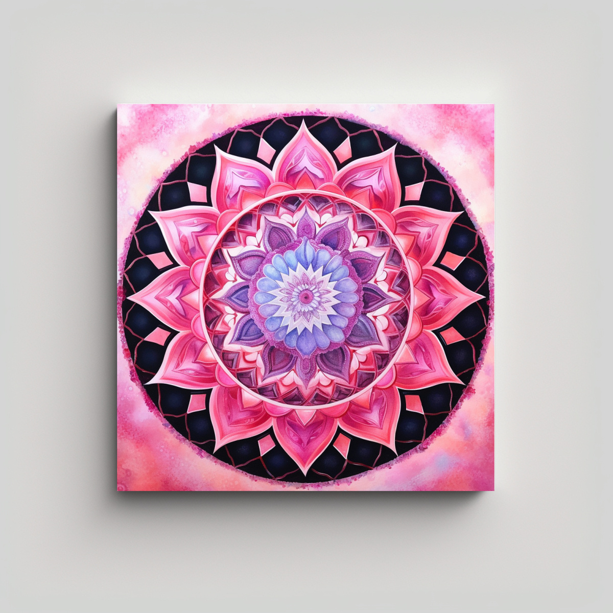 Cuadro Moderno Mandala Rosa - DecoCuadros