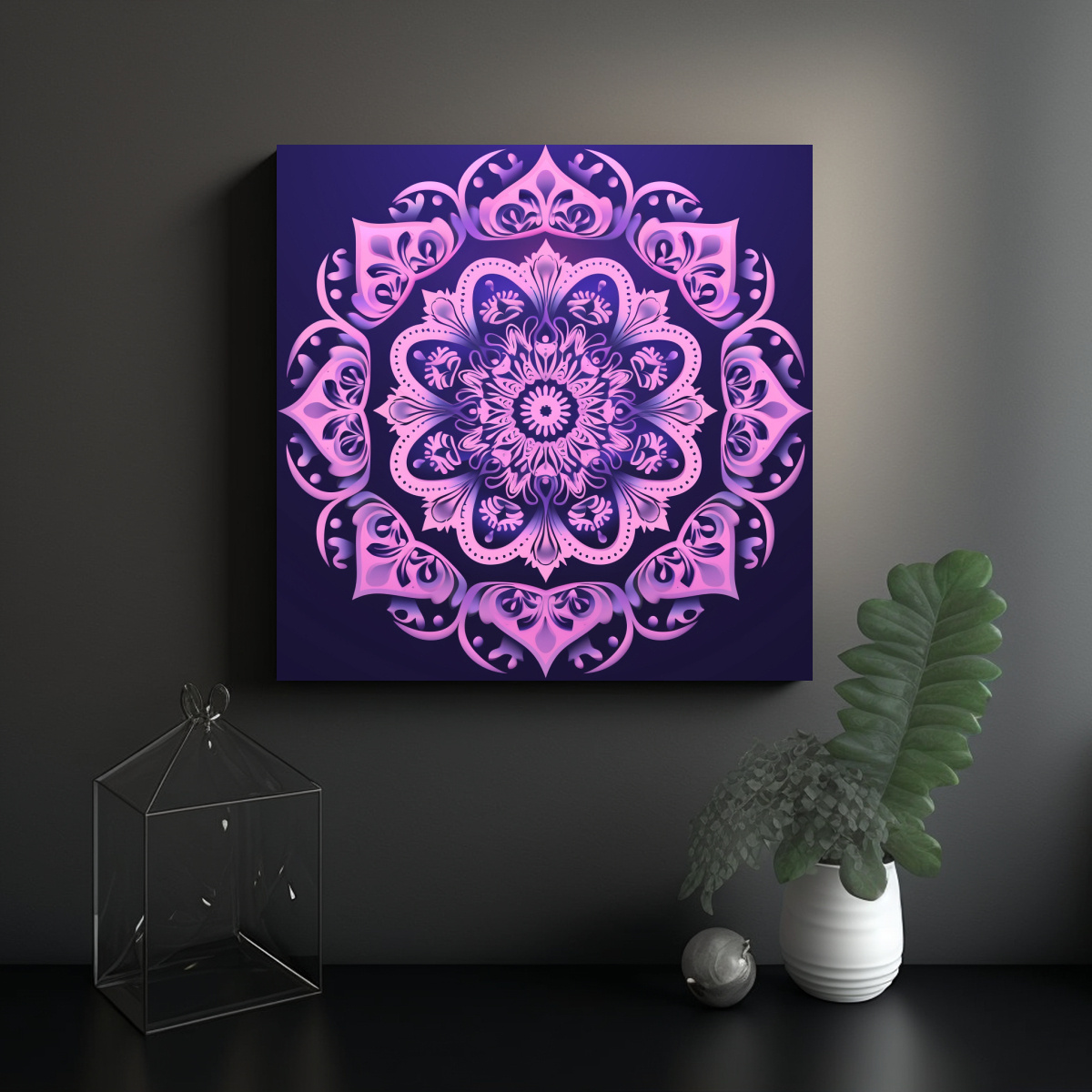 Cuadro Mandala Plano Violeta 51 - ¡Decora Con Estilo Y Ahorra ...